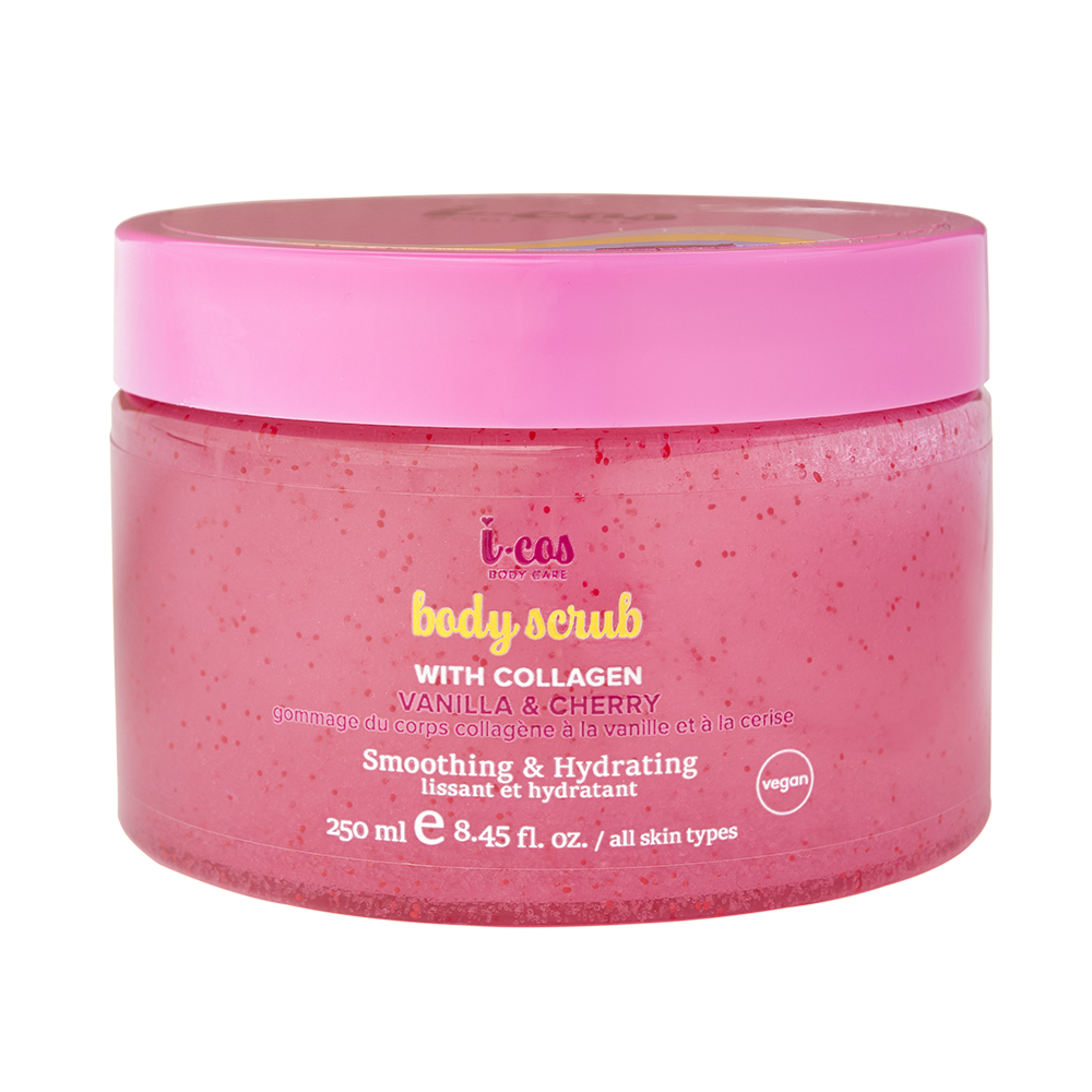 I-Cos Body Scrub - Cherry - 250 ml – Miqura